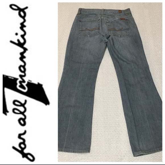 7 For All Mankind | Jeans | 7 For All Mankind Denim Blue Jeans 7 Fam ...